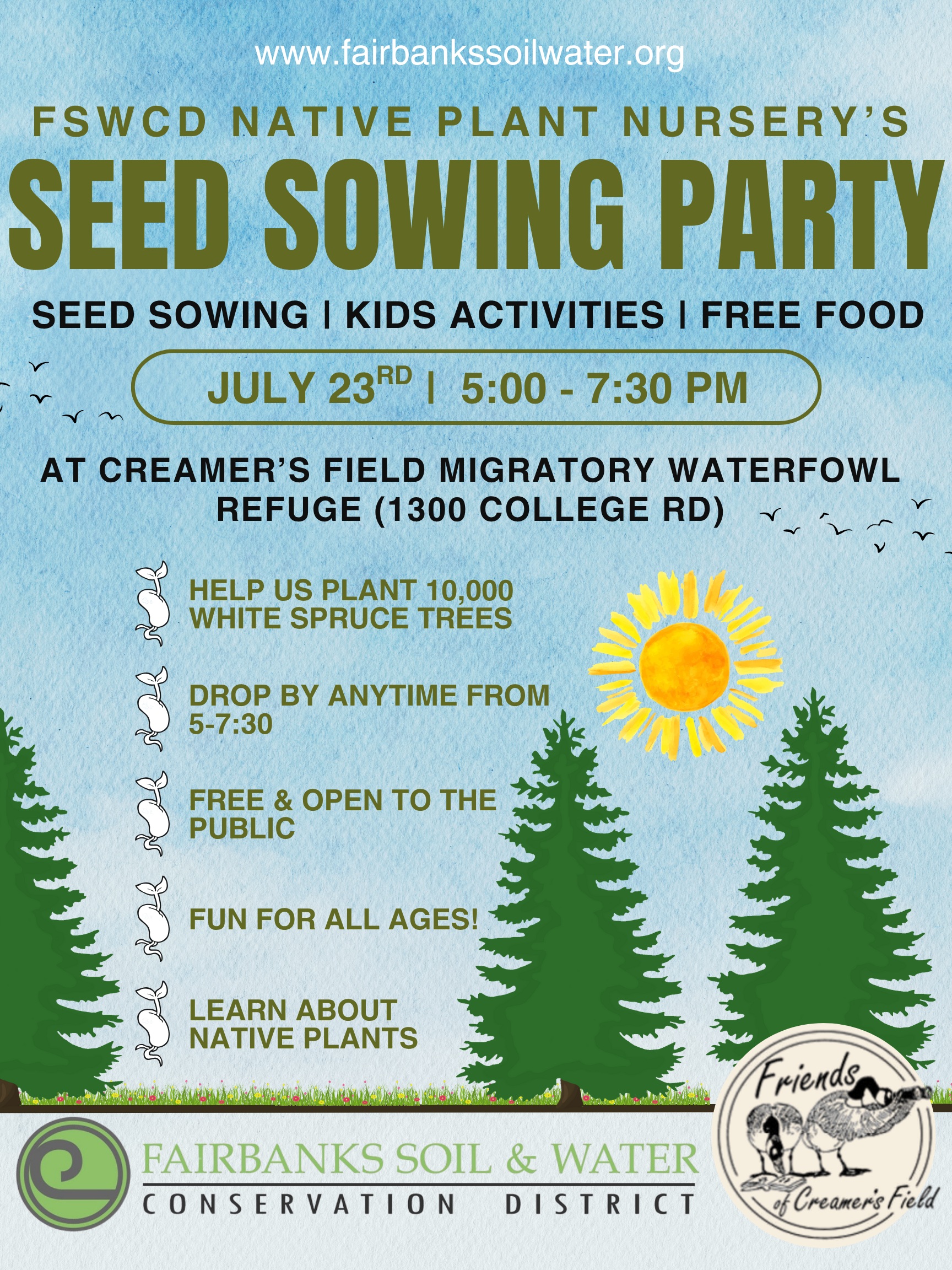 Seed Sowing Party - Fairbanks Soil and Water Conservation District